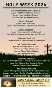 Holy Week 2024 – St. Patrick Parish