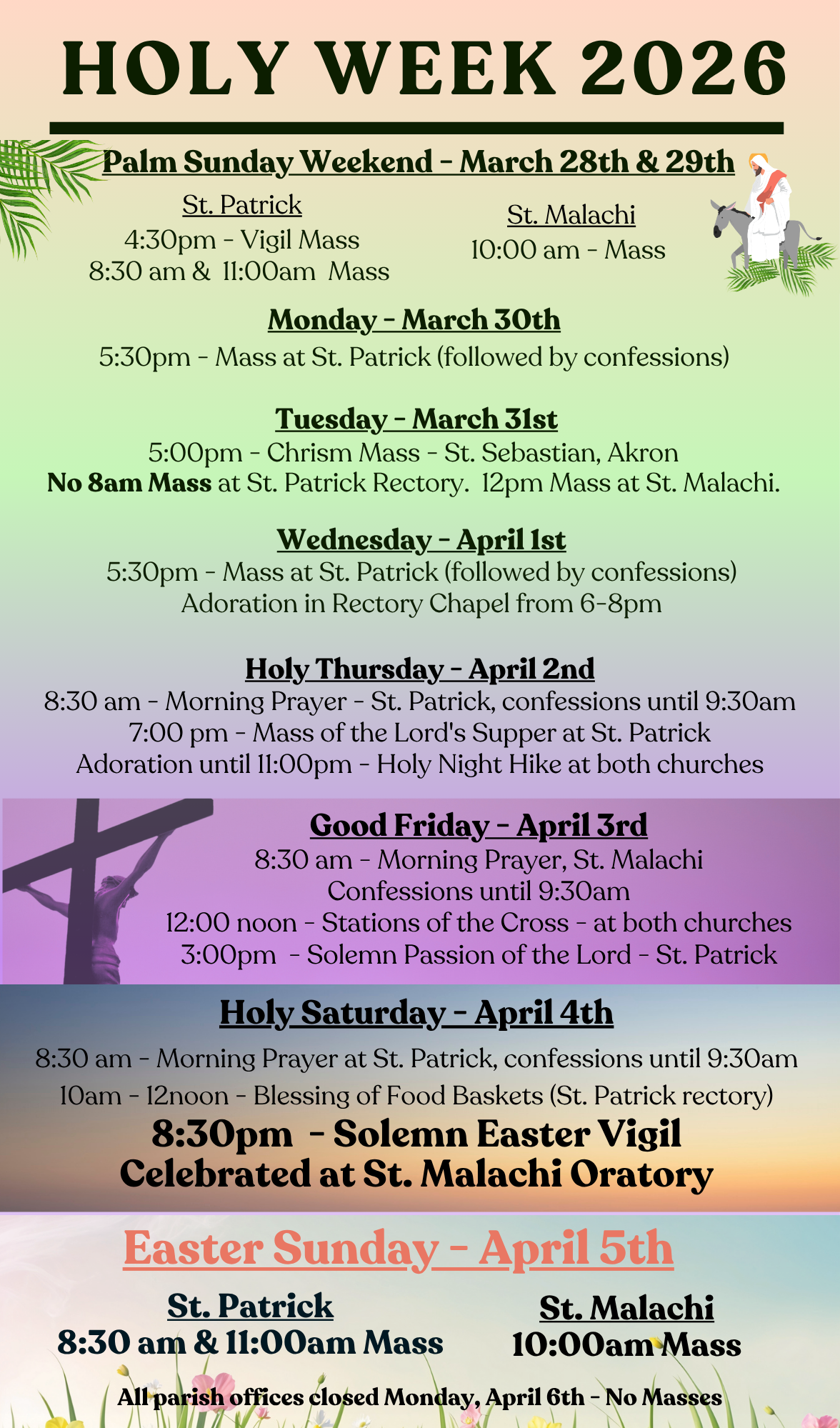 Holy Week 2026 – St. Patrick Parish